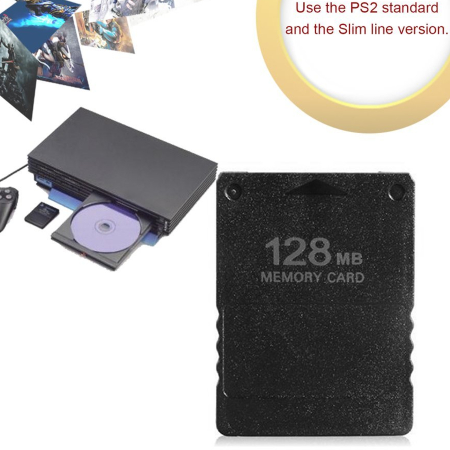 Memory Card Ps2 128MB Play 2 Slim ou Fat, Launchelf, Cartão de Memória ...
