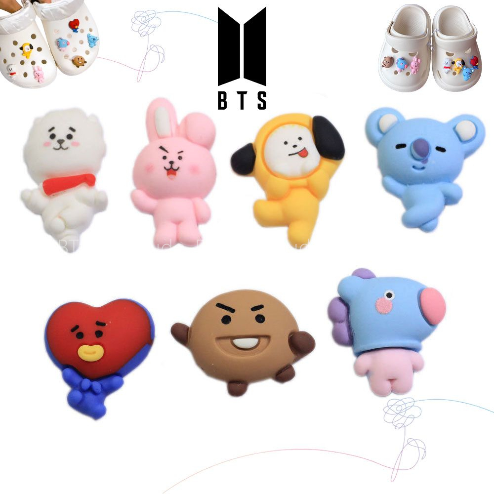 BTS ARMY crocs Charme jibbitz Coreano Loveyourself Faz Você Sapatos ...