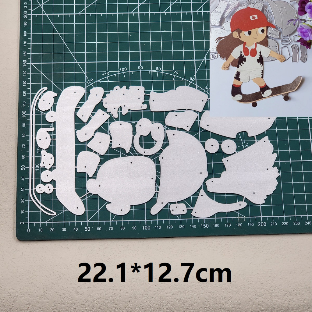 Cute Girl Metal Die Cuts for Card Making , DIY Crafts Stencil , Girls ...