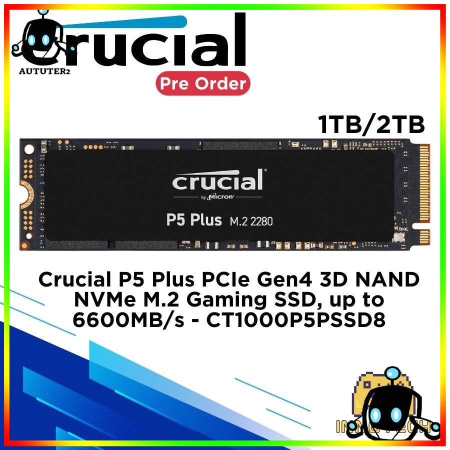 SSD 4TB Crucial 4TB 2T 1TB P5 PLUS NVME M2 PCIe 4.0 M . 2 3D NAND 500G | Shopee Brasil