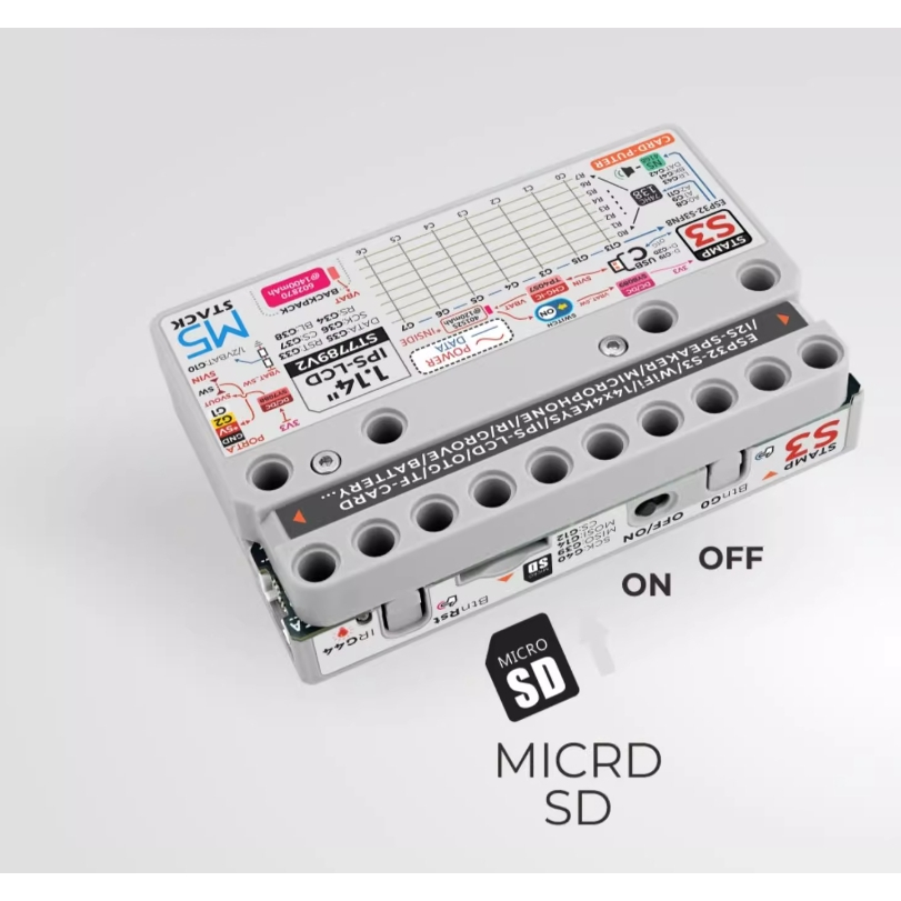 M5stack Cardputer StampS3 Microcontrolador 56 Teclado Computador Cartão | Shopee Brasil