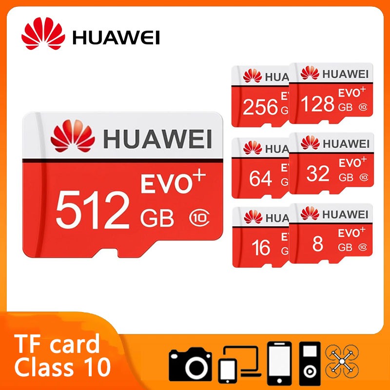 Cartão de memória Huawei Micro SD 1 TB, 64 GB, 256 GB, 8 GB, cartão Flash classe 10, 512 GB, 128 ...