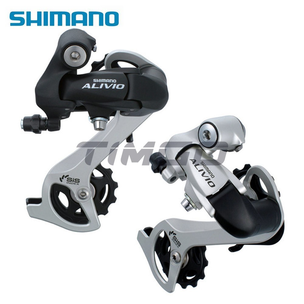 Shimano Alivio RD-M410 8 Speed Rear Derailleur MTB Bicicleta Montagem Direta Prata Preta ...