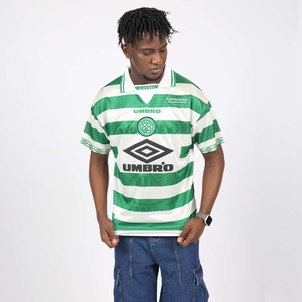 1998 Celtic F.C. Home Camisa de Futebol Retro - Escorrega o Preço