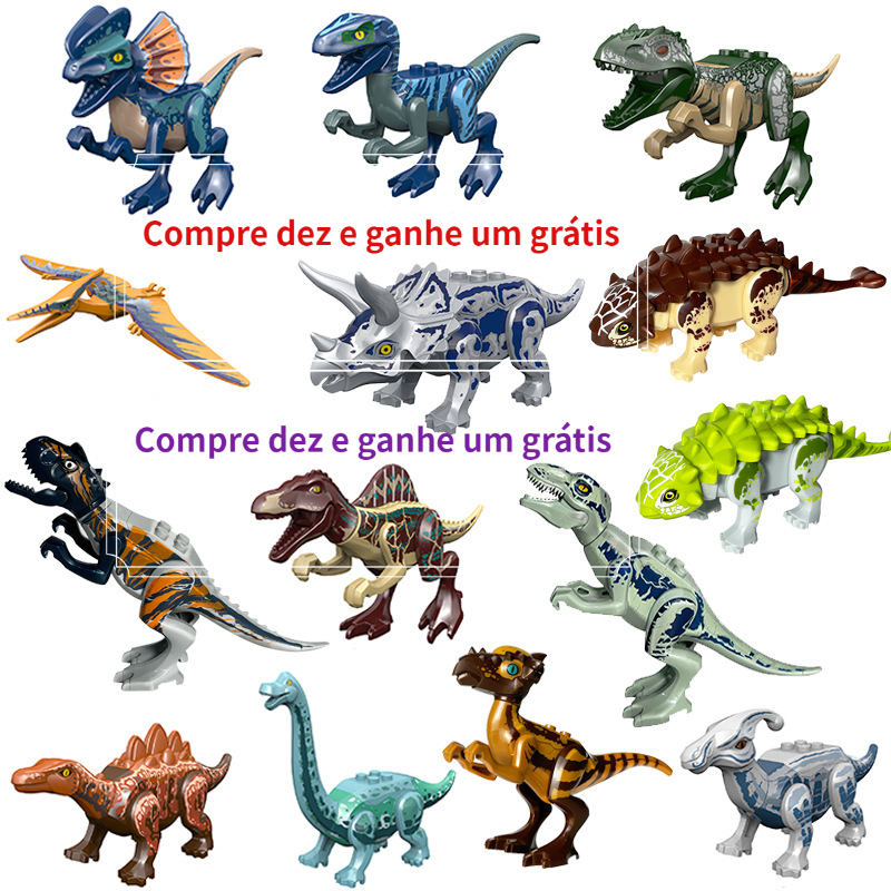Dinossauro Jurássico animal/Stegossauro/velociraptor/Dragão Duplo De ...