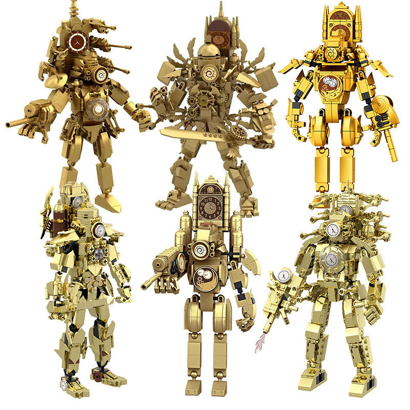 Skibidi Toilet Titan Clock Man Modelo De Blocos De Construção ...