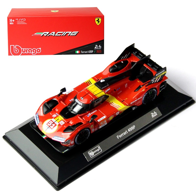 Bburago 1 : 43 Ferrari 499p # 51 24H Le Mans Rally Champion Racing Car Diecast Modelo De Carro ...