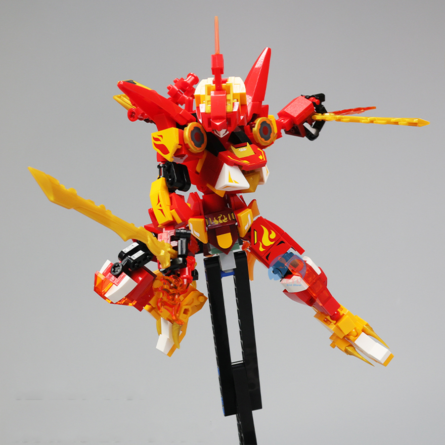Modelo De Blocos De Construção Ninja Warrior Mecha Série Robô Bricks ...