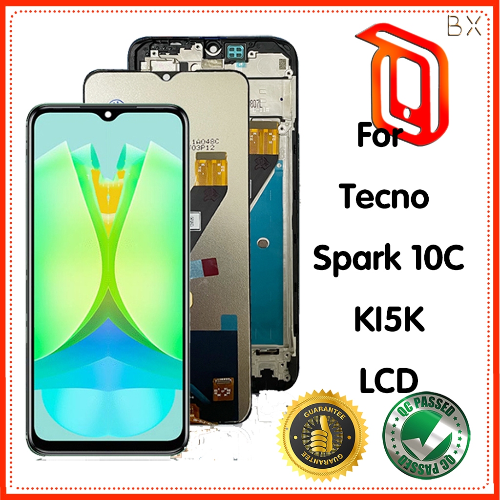6,6 " De Alta Qualidade Para Tecno Spark 10C KI5k , Tela LCD KI5m Com De Toque Digitalizador ...