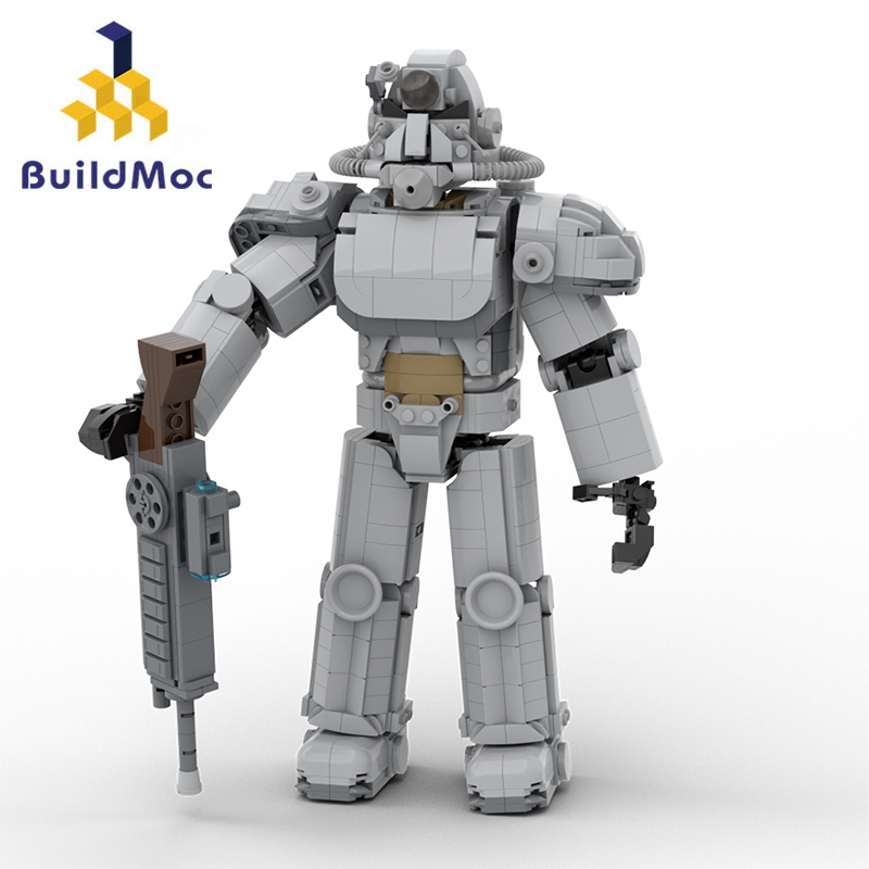 BuildMOC lego Criador T-51 Mech Modelo Fallout Game Blocos De ...