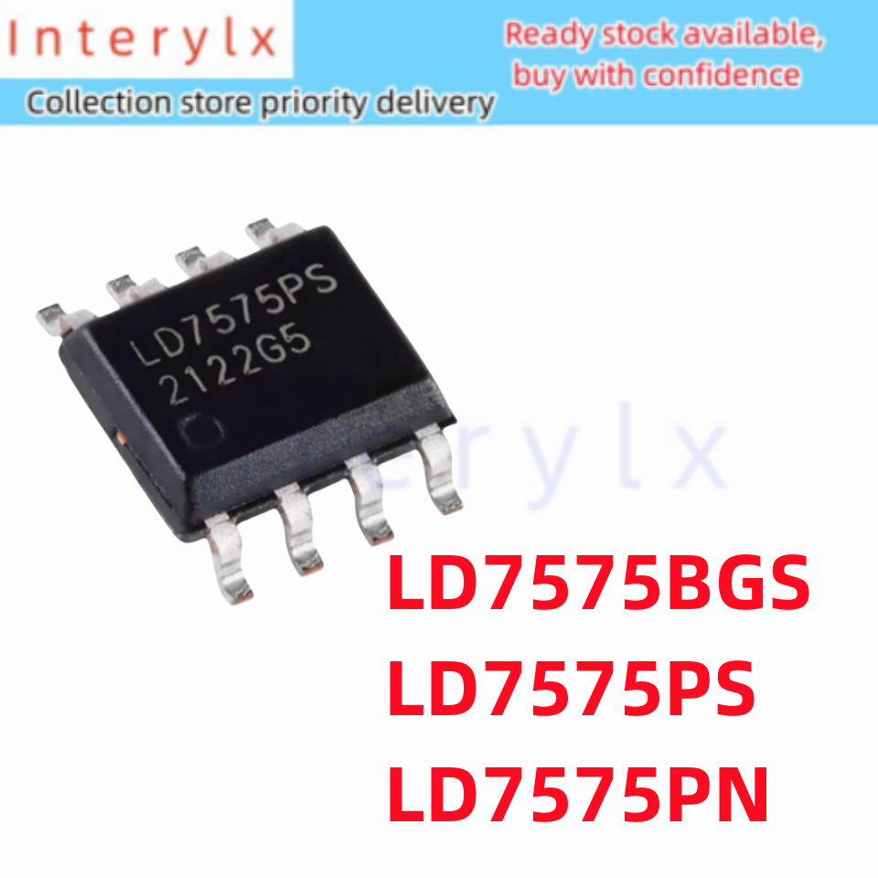 5 Pçs/Lote LD7575 LD7575BGS LD7575PS SOP-8 LD7575PN DIP8 LCD ...