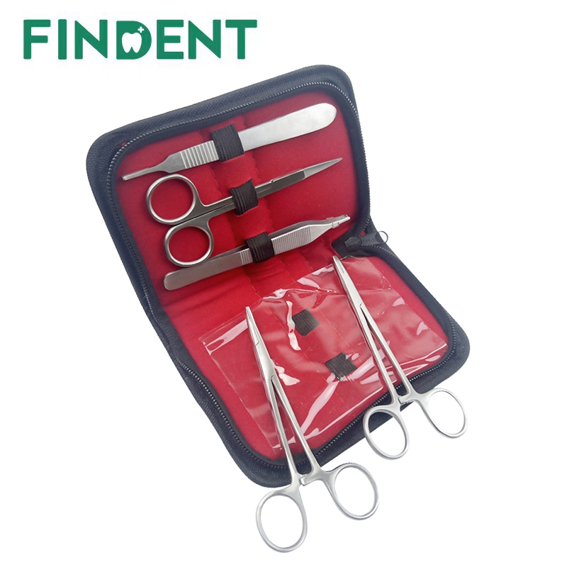 5Pcs/set Conjunto de pinças de tecido inoxidável Cirurgia cirúrgica ...