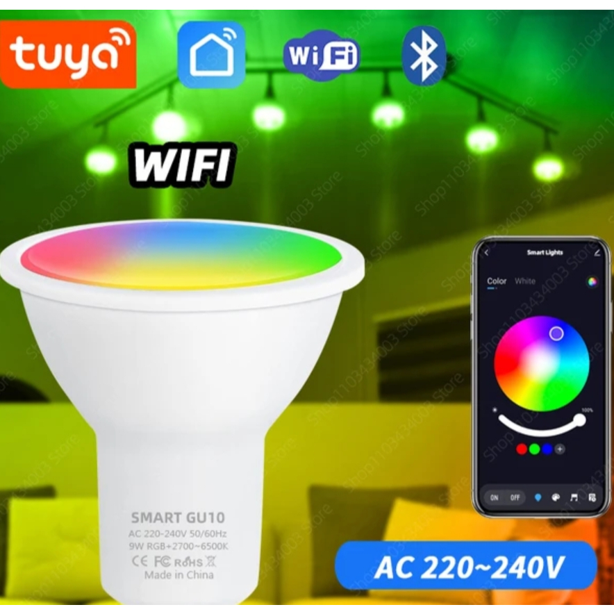 Tuya Smart Lâmpada Bluetooth , LED , Esporlight , RGB , CW , Dimming ...
