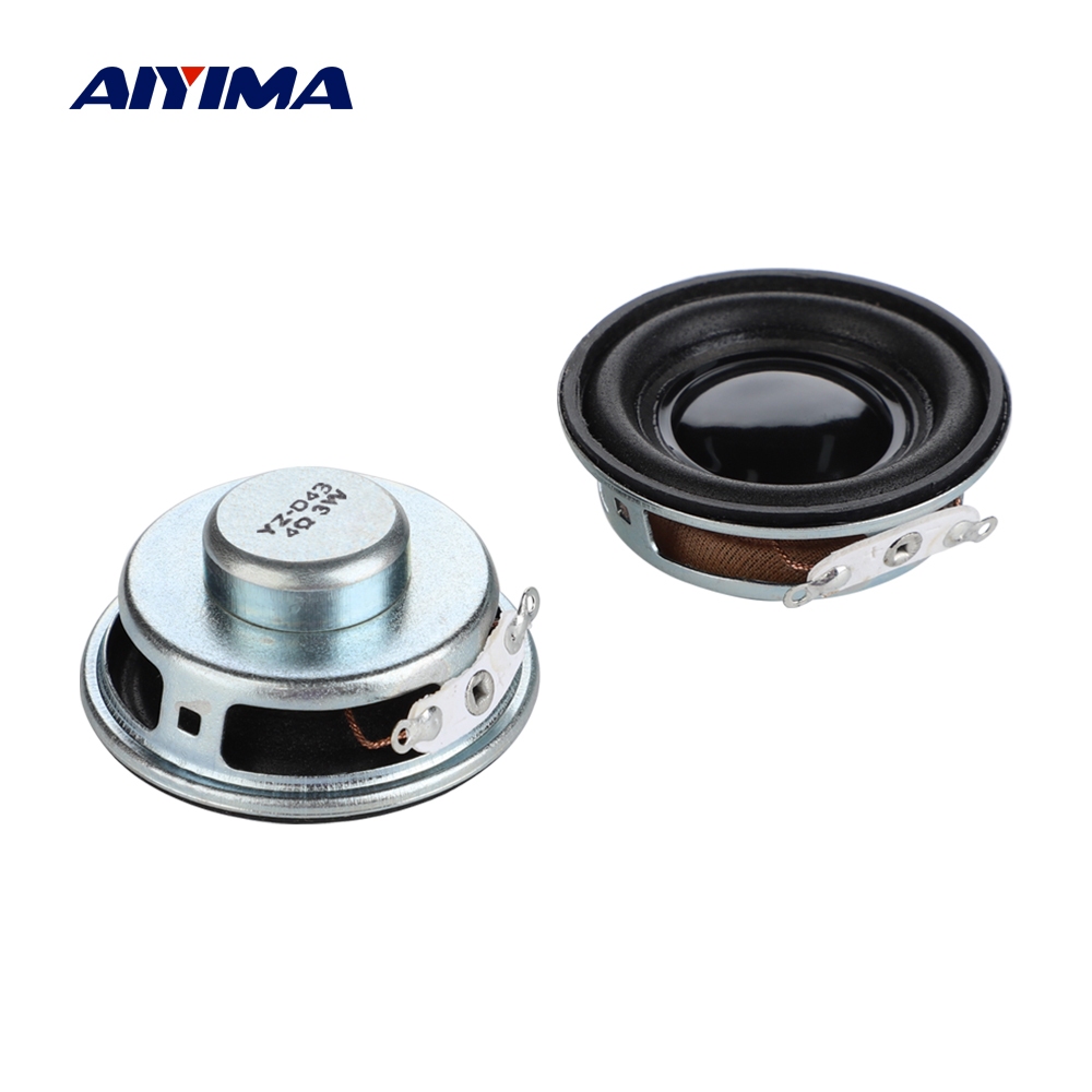 AIYIMA 2Pcs 1,5 Polegadas 40MM Mini Altifalantes Portáteis 4ohm 3W ...