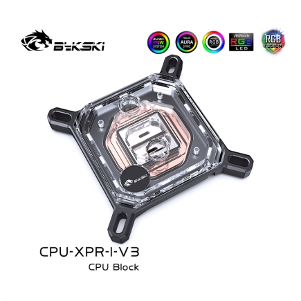 Bykski CPU-XPR-I/M-V3 Bloco De Resfriamento De Água Da (INTEL LGA1700 1200 115X Tomada AMD : AM3 ...