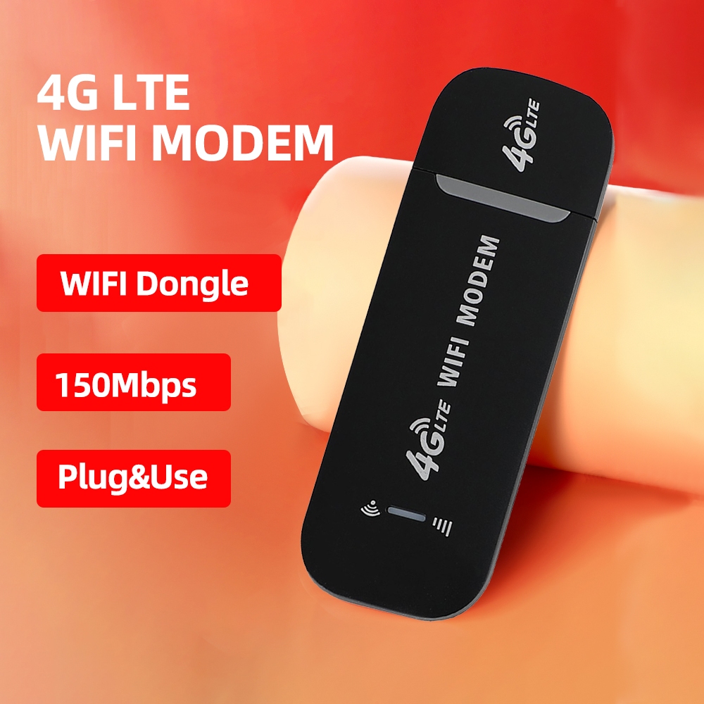 Modem USB 4G LTE Dongle 150Mbps Para PC Portátil Cartão Sim De Rede WiFi Hotspot Modificado Sem ...