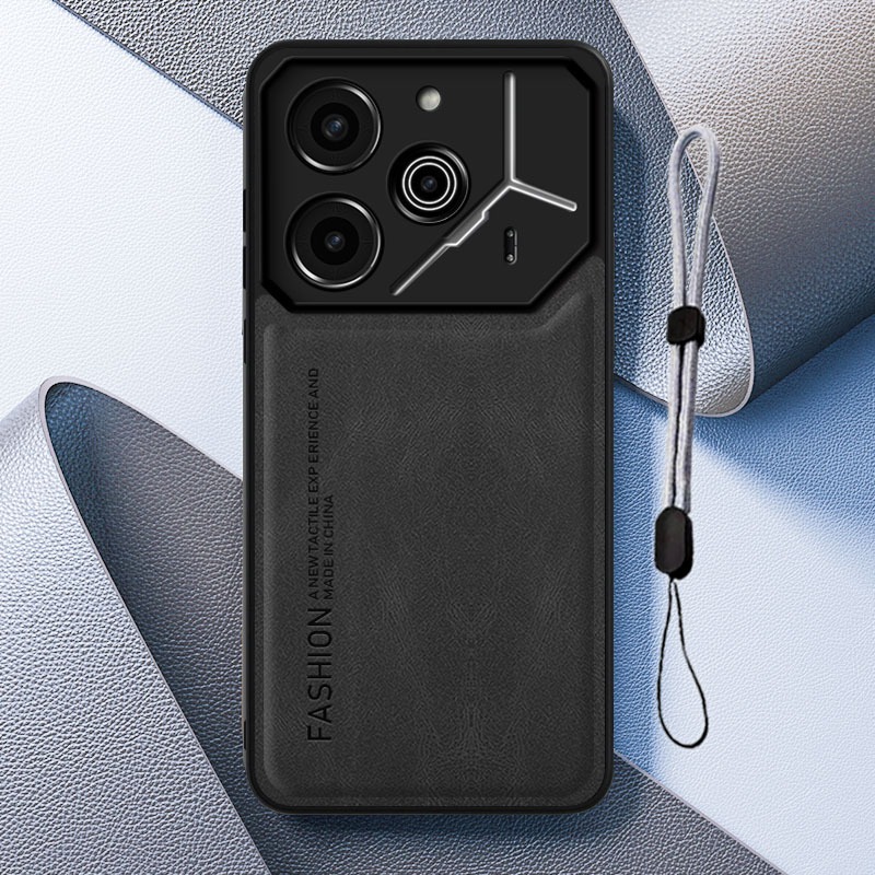 Para Tecno Pova 6 Pro/LI9 Fashion Business Capa De Couro Com Cordão ...