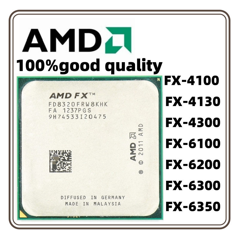 AMD FX4100FX 4130 FX4200 FX4300 FX6100 FX6300 FX6350 AM3 + bulldozer CPU Computador De Mesa ...