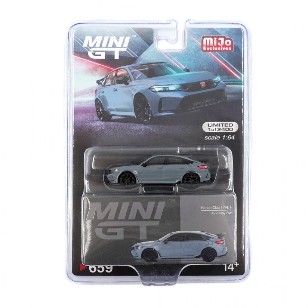 Mini GT MGT00659-MJ 659 1/64 HONDA CIVIC Tipo R FL5 SONIC GRAY PEARL ...