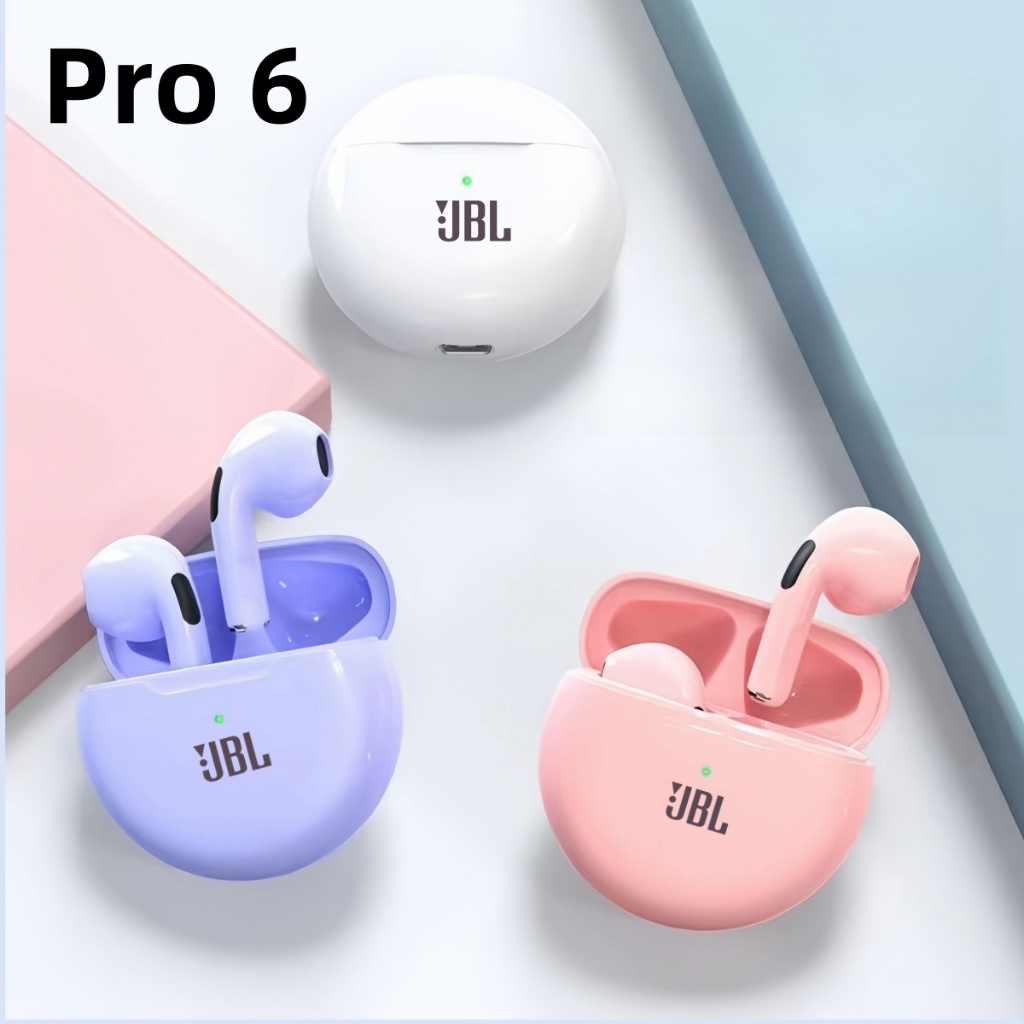 TWS Pro 6 Fone De Ouvido Bluetooth 5.0 Sem Fio Com Microfone | Shopee ...