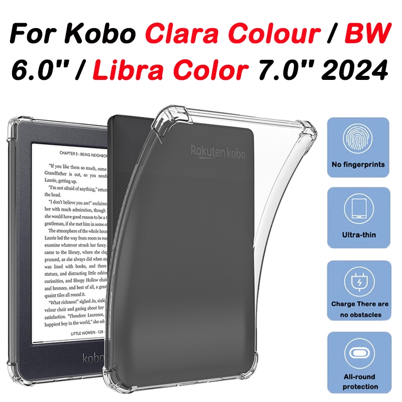 Para Kobo Clara BW Cor 6.0'2024 Concha Transparente Libra 7.0 E-book ...