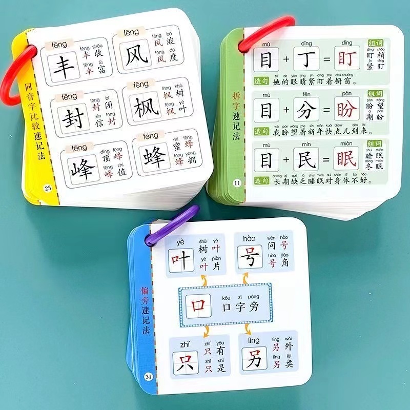3 Set 】 Chinese Personagens Aprendendo Flash Card Hanyu Hanzi Pinyu ...