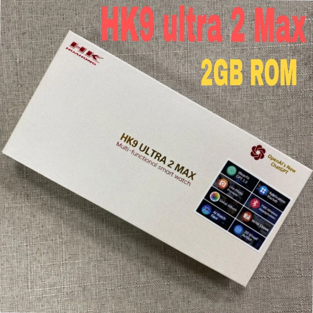 Relógio Smart WATCH HK9 Ultra2 MAX 2.02 AMOLED Homens HK9 Ultra 2 ChatGPT NFC Smartwatch Dynamic ...