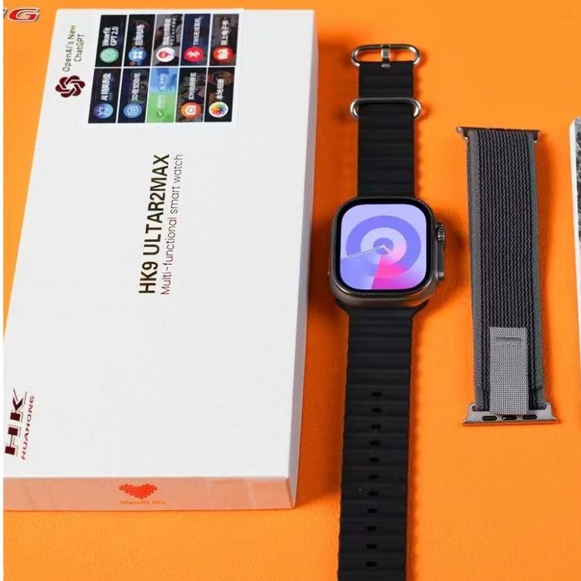 Relógio Smart WATCH HK9 Ultra2 MAX 2.02 AMOLED Homens HK9 Ultra 2 ChatGPT NFC Smartwatch Dynamic ...
