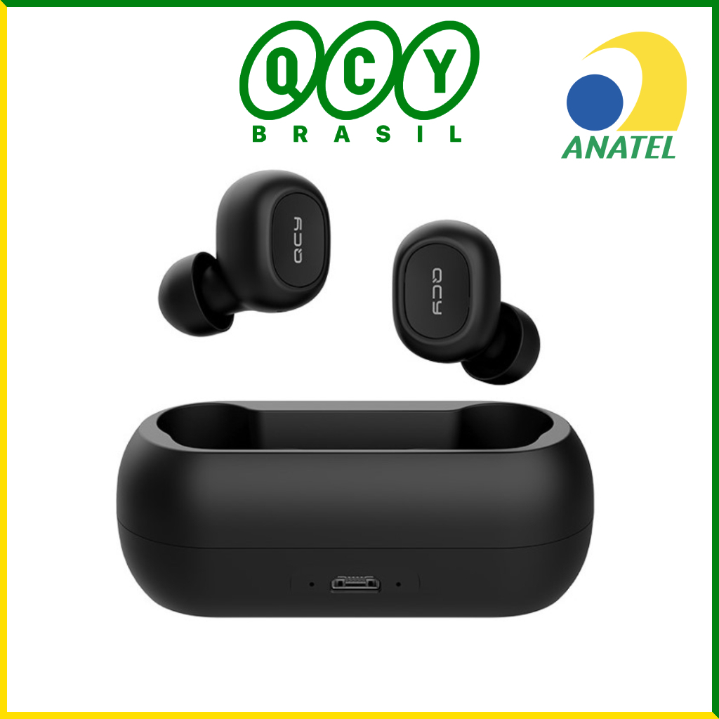 QCY T1C TWS Bluetooth 5.1 Fones De Ouvido Sem Fio 3D HiFi Stereo Earbuds Bass Fone | Shopee Brasil