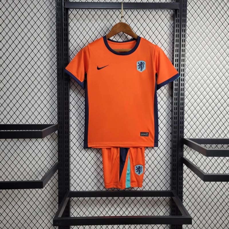 2024 Camisa De Futebol Holanda Home Kids Kit | Shopee Brasil