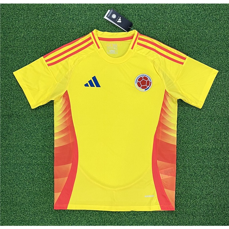 2024 ColOMbiA JAMES Camisetas De Futebol CoLUmBIa Seleção Nacional Home ...