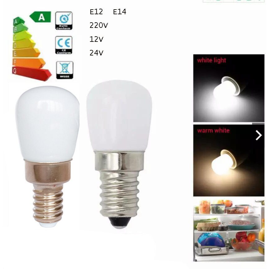 Mini E12 E14 Lâmpada De Bulbo LED De Parafuso AC 220V 12V 24V 2835SMD ...