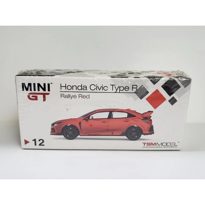 Mini GT MGT00012 1 : 64 No . 12 Honda Civic Tipo R Rallye Vermelho ...