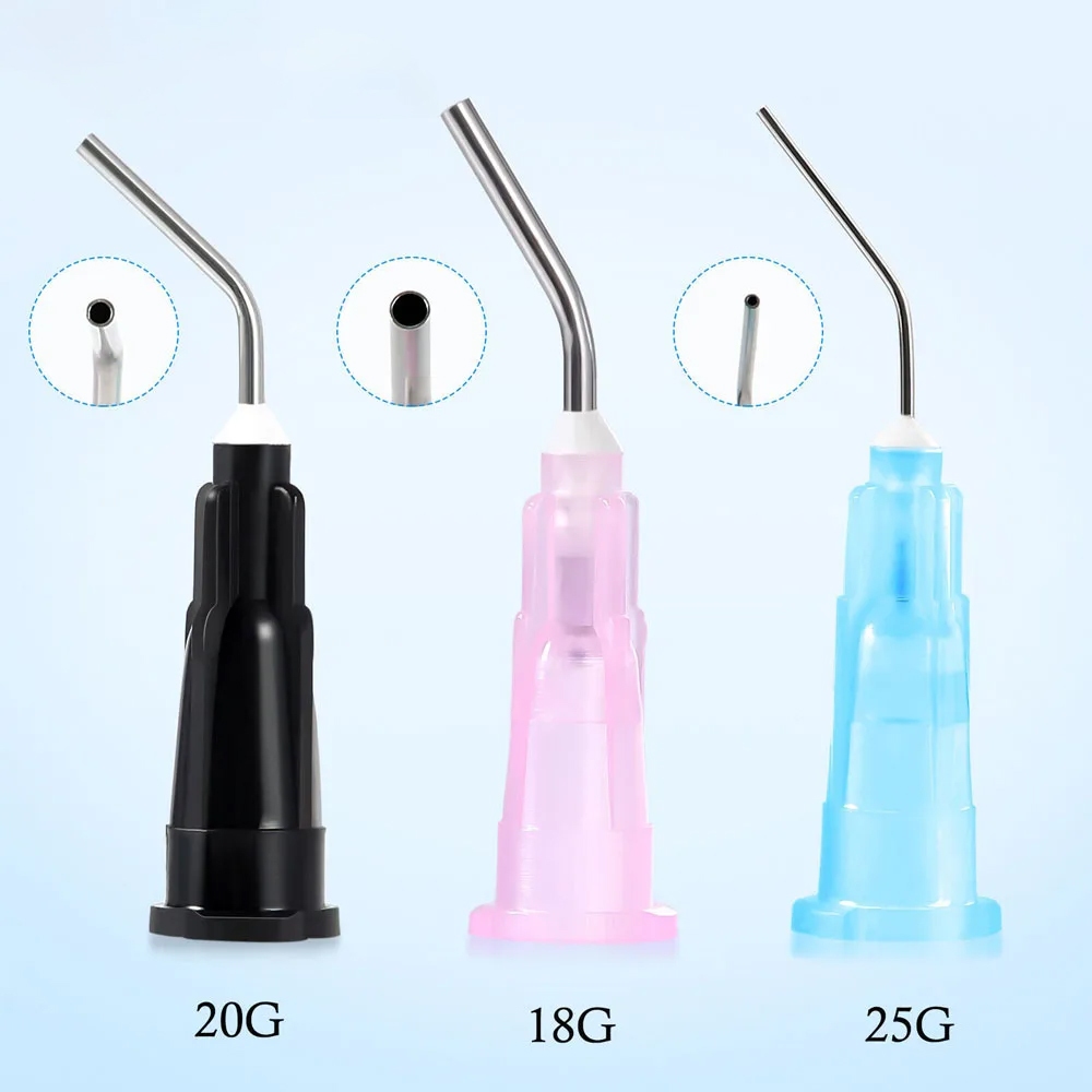 Equipamento 100pcs/lot Dicas De Irrigação Agulha Dobrada Selante De ...