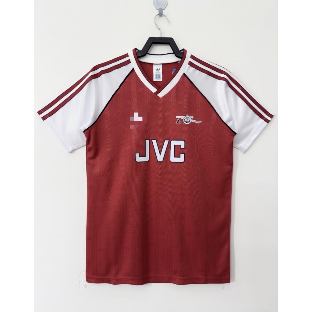 19888-90 Arsenal Home Retro Football Jersey (Em estoque) | Shopee Brasil