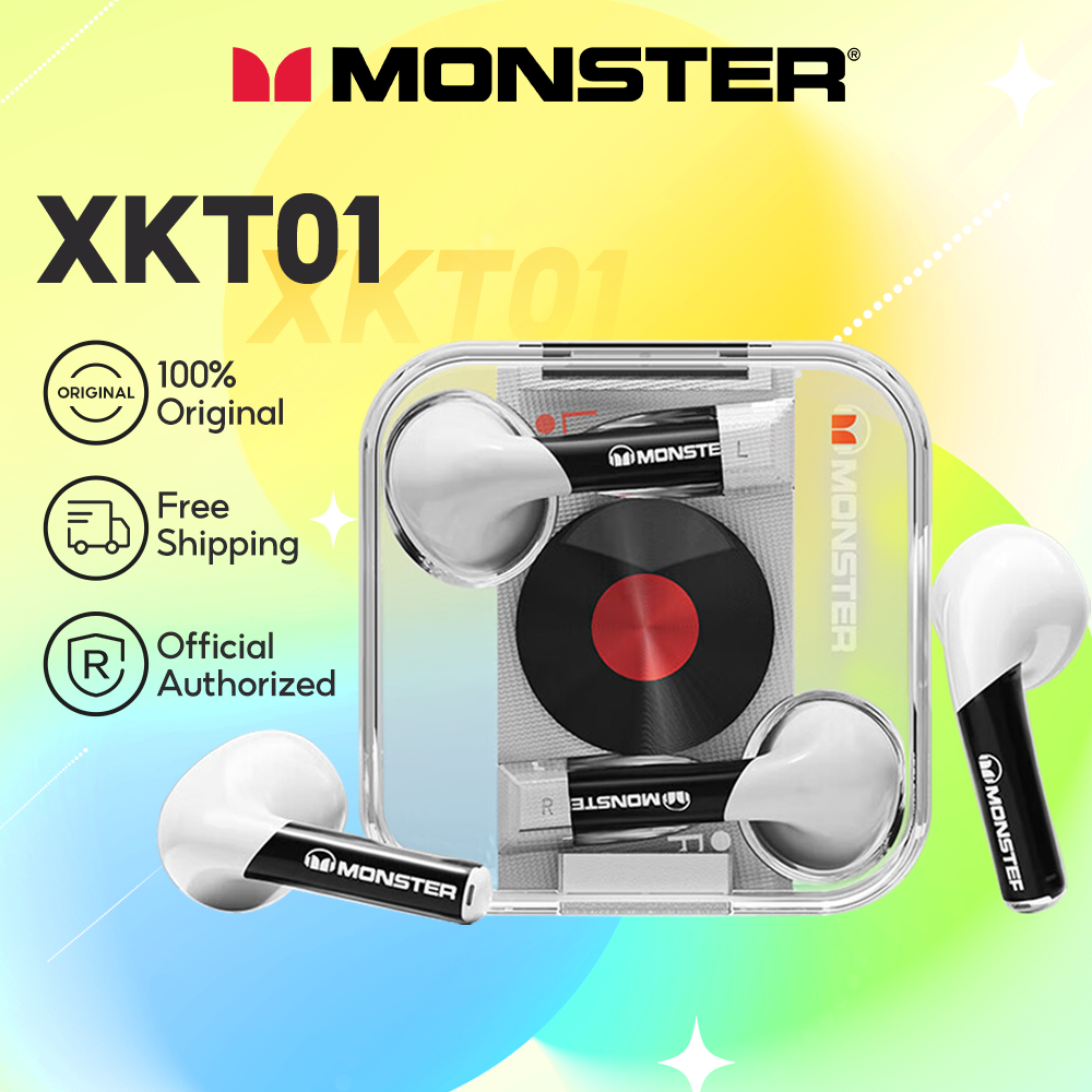 Monster XKT01 True Wireless Earphones Bluetooth 5.2 Earbuds HIFI Música ...
