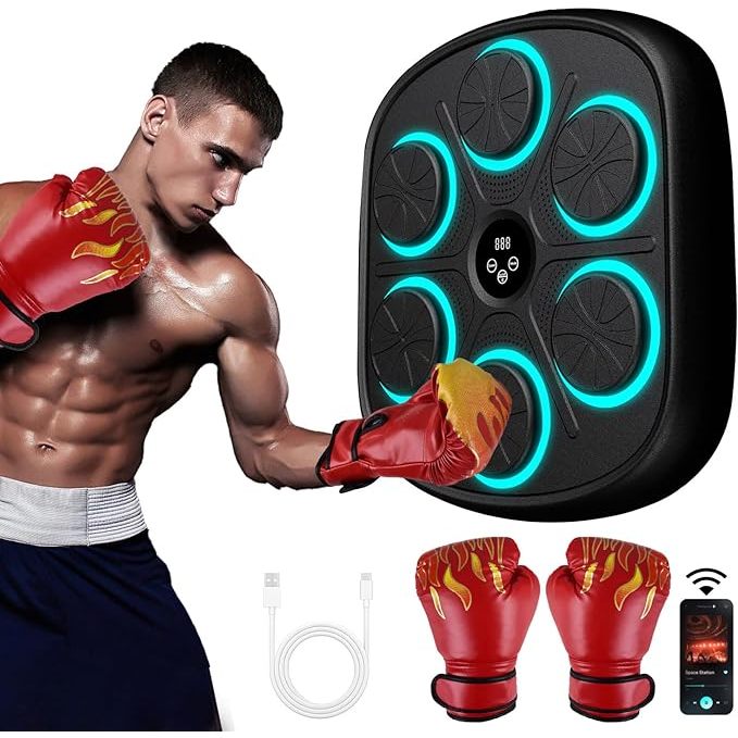 Nova Máquina de Boxe de Música Inteligente com Luvas de Boxe com ...