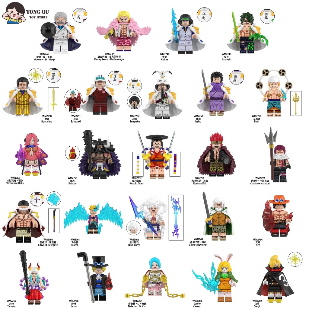 One PIECE Minifigures Luffy Building Block Doll Collection Modelo de ...