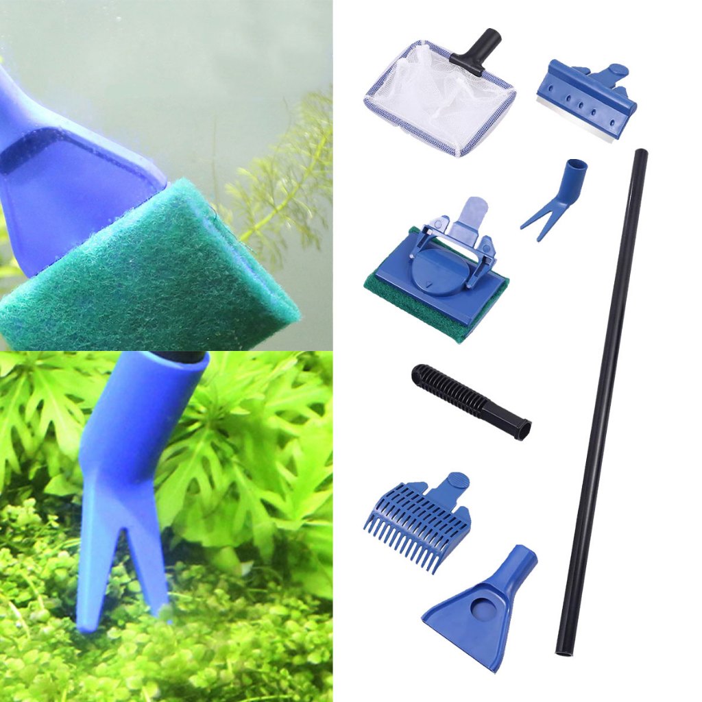 Kit De Limpeza Aquarium 5 Em 1-Raspador De Algas Peixes Limpador De ...