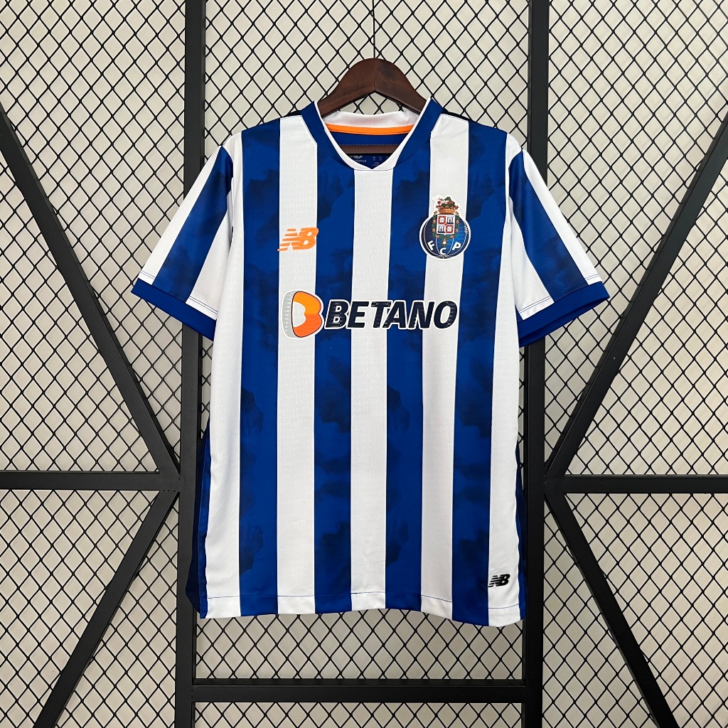 Uniforme Do Time 2024-25 Futebol Porto home Camisa Masculina Manga ...
