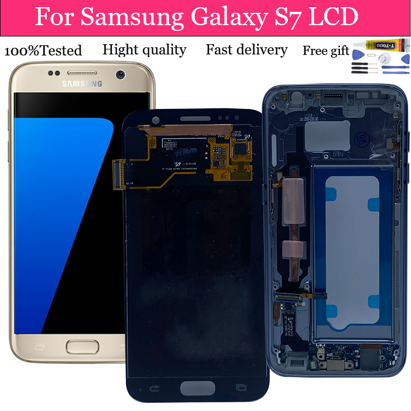 Montagem Da Tela LCD Original Samsung Galaxy S7 G930 G930FD G930W8 ...