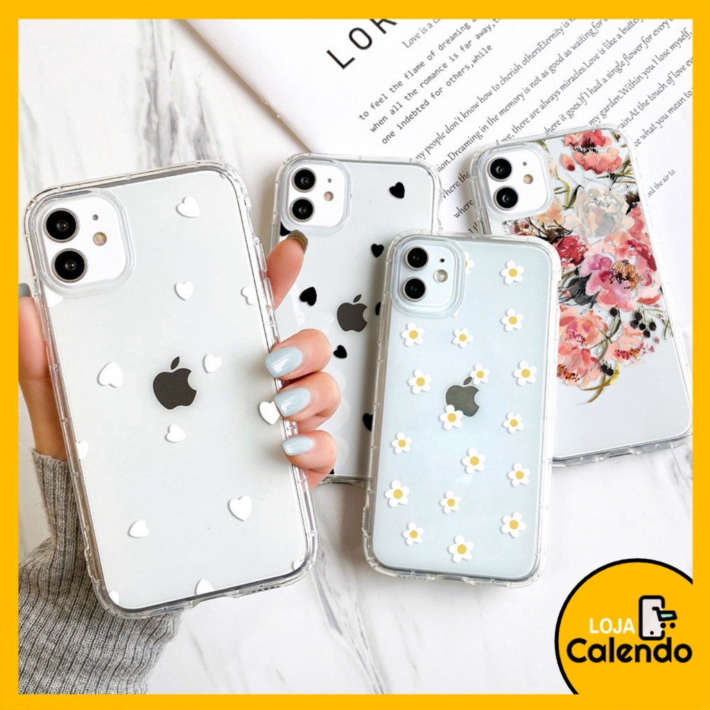 iPhone Capa Transparente Para 11 14 Pro Max 13 12 XS XR X 7 8 14 Plus ...