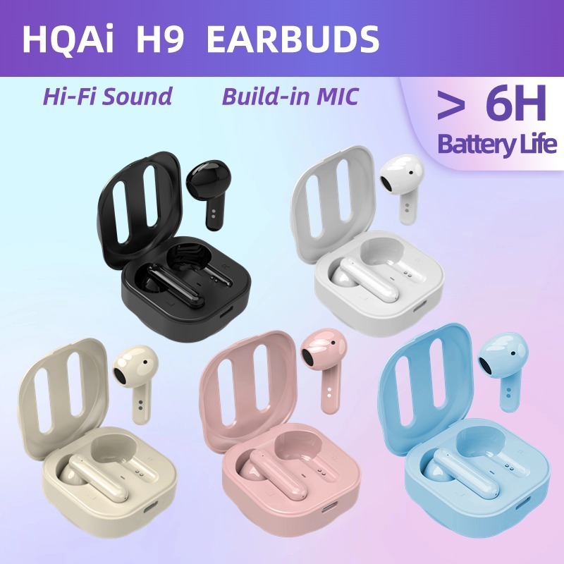 Novos Fones de Ouvido Tws Hqai H9 Bluetooth com Longa Duração Da ...