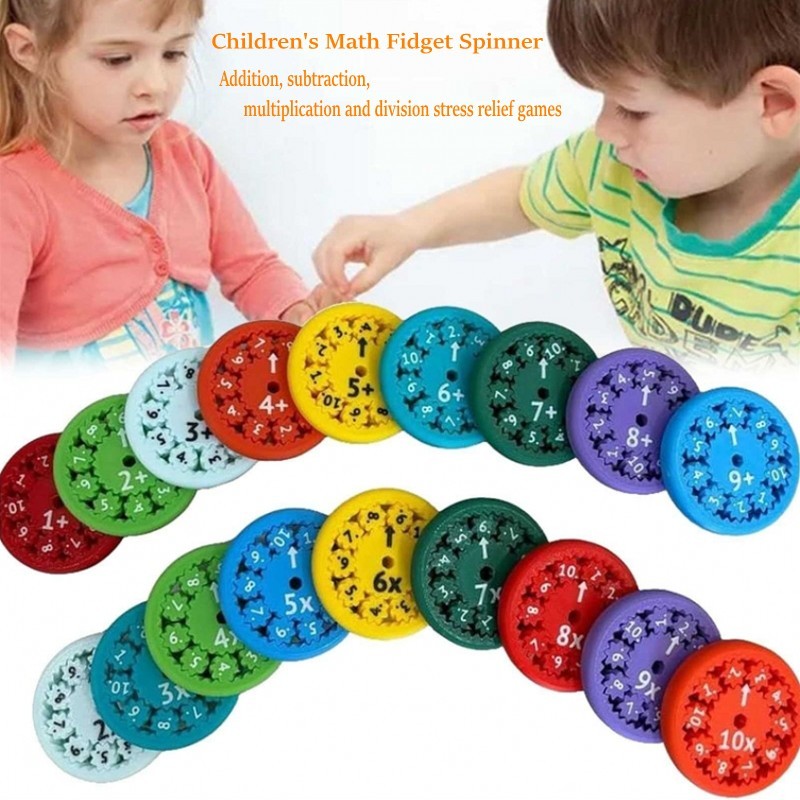 Matemática Fidget Spinner Educacional Spin Toy Aprendizagem Aritmética ...
