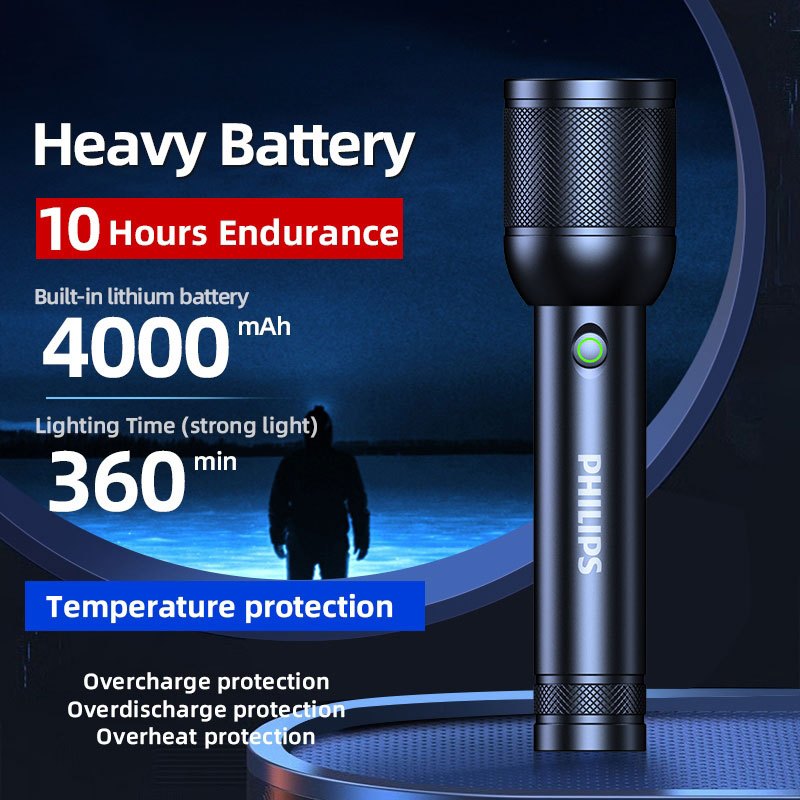 Philips 8168 Lanterna LED Super Brilhante 4 Modos À Prova D'água ...