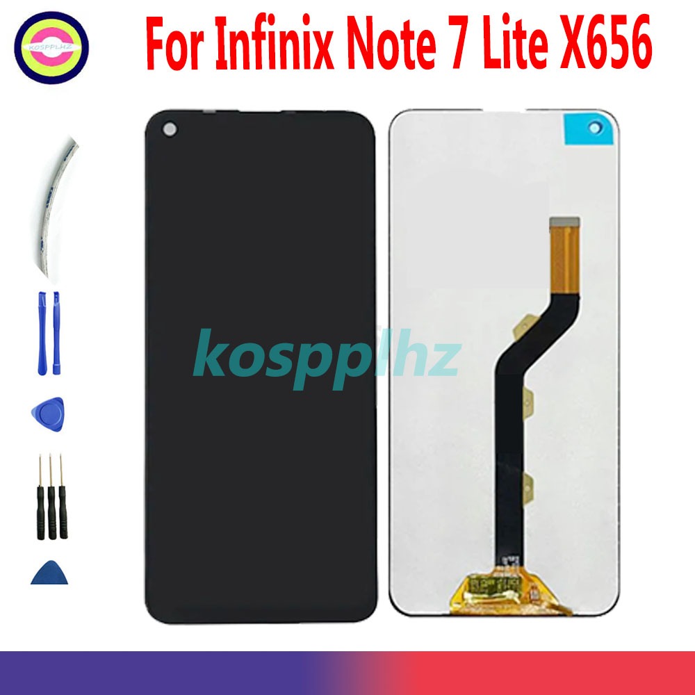 Para Infinix Nota 7 Lite X656 Montagem Da Tela De LCD Toque Completo E ...