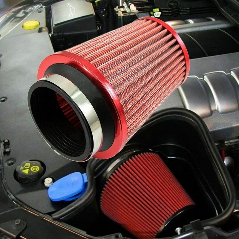 75mm Universal Fit Car Cold Air Intake Round Cone Filter Tipo KN ...