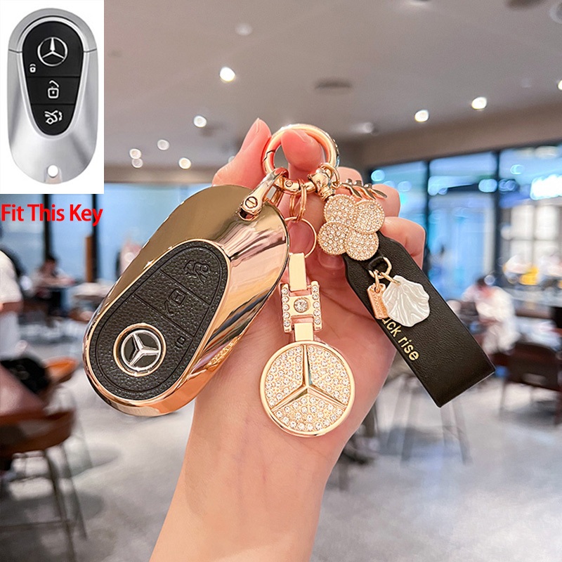 Novo Estojo Com Chave TPU Para Mercedes Benz 2022 C S Classe W206 W223 ...