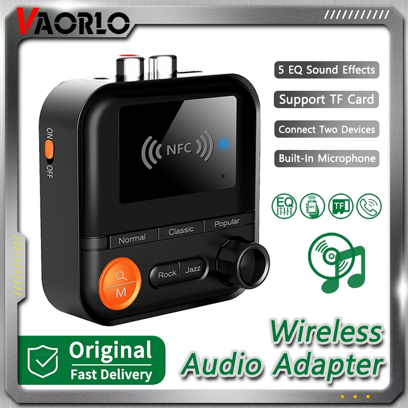 NFC Receptor De Áudio Bluetooth 5 EQ Efeitos Musicais Adaptador Sem Fio ...