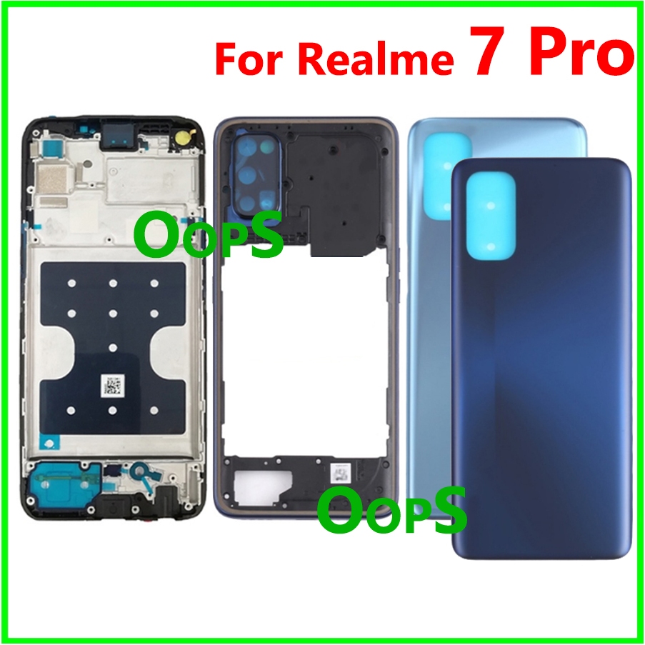 Para OPPO Realme 7 Pro RMX2170 LCD Frente Estrutura Média Da Bateria ...